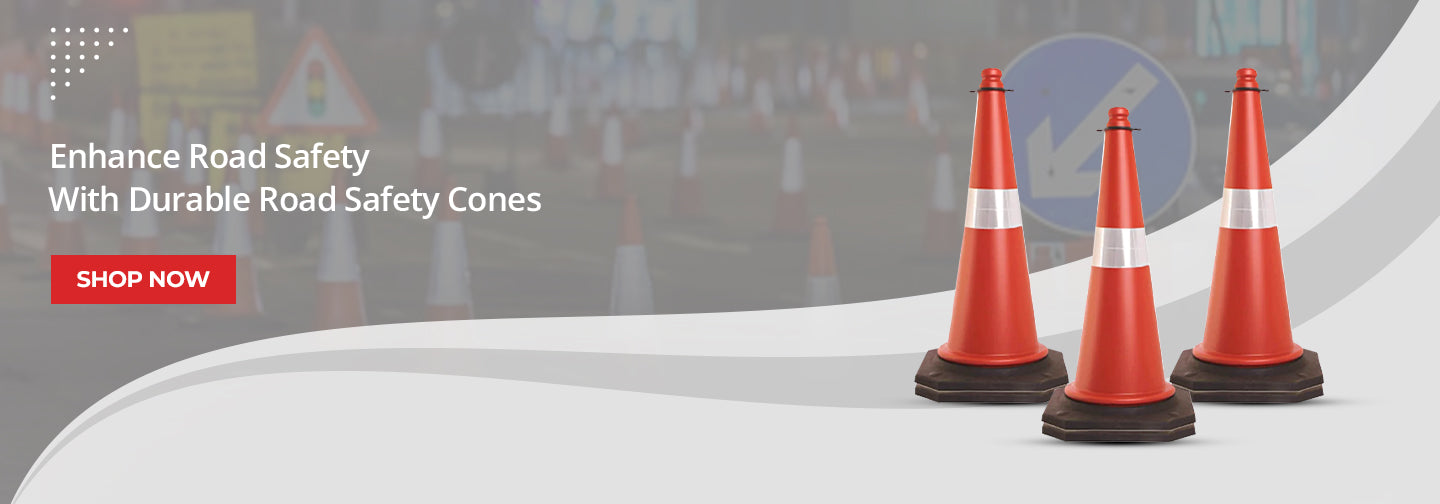 Buy Road Safety Traffic Cones with Reflective Strips – Robustt