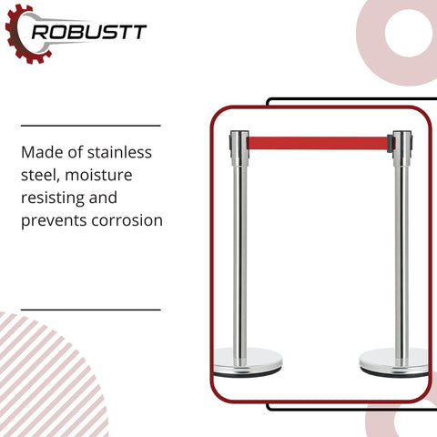 Buy Stainless Steel Silver Queue Manager at Lowest Price Online – Robustt