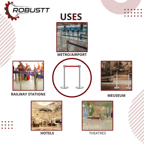 Buy Stainless Steel Silver Queue Manager at Lowest Price Online – Robustt